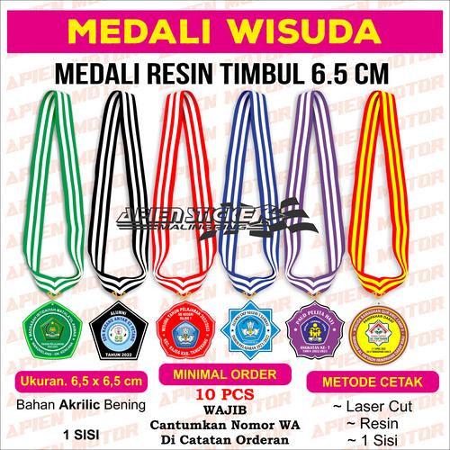 Jual Medali Wisuda Akrilik Plus Resin Timbul - Request - Kab. Lebak ...