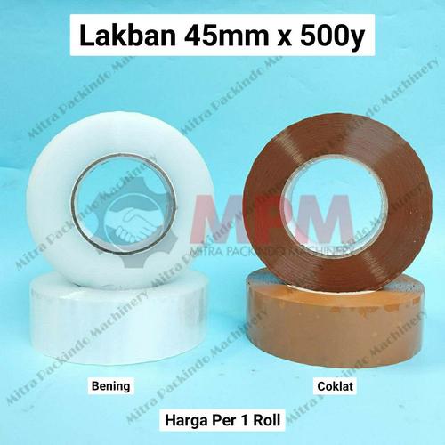 Jual LAKBAN BENING / LAKBAN COKLAT TAPE 2INCH X 500 YARD 300 METER ...