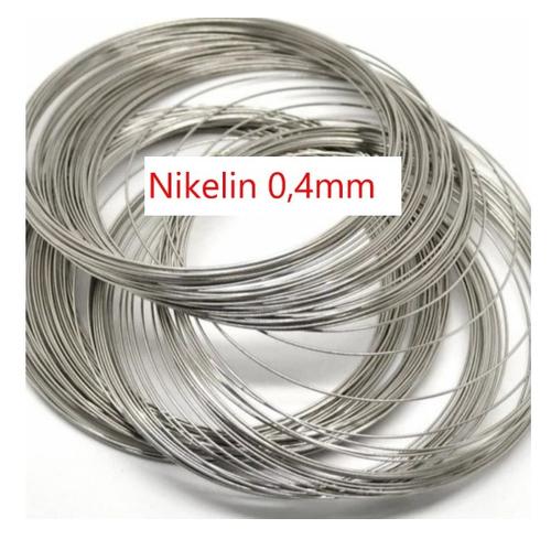 Jual kawat pemanas niklin elemen nikelin nichrome 0,4 mm bulat - Kab ...