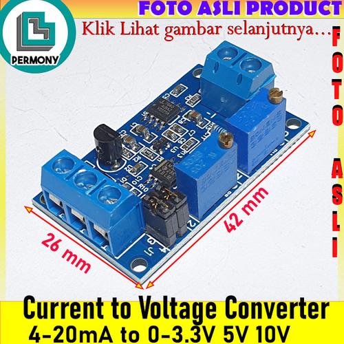 Jual Current to Voltage Converter 4-20mA To 0-3.3V 5V 10V Signal ...