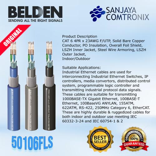 Jual BELDEN 50106FLS Kabel UTP/FTP Cat.6 Armored Industrial LSZH - Jakarta Pusat - SANJAYA ...