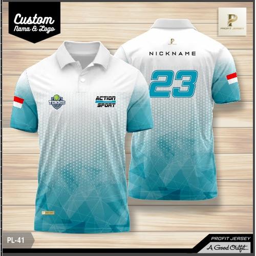 Promo Baju tenis Lapangan Kaos Olahraga Jersey Dryfit Polo shirt Kaos ...
