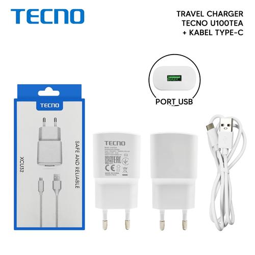 Jual CHARGER TECNO U100TEA MICRO & TYPE C TRAVEL CASAN HP HANDPHONE ...