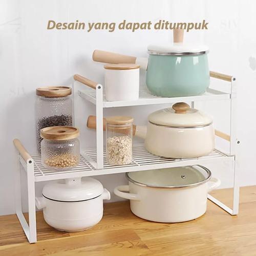 Promo Rak dapur serbaguna Rak penyimpanan serbaguna - Putih, kecil ful ...