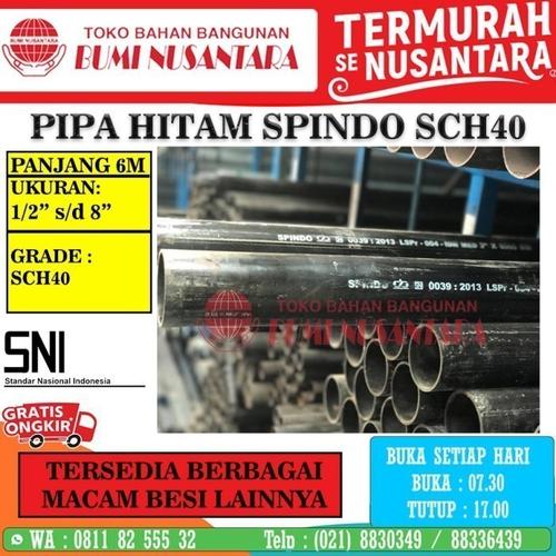 Jual PIPA HITAM SCH40 4 INCH SPINDO OD 114,3 PIPA BESI 4 INCH - Kab ...