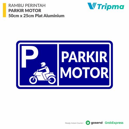 Jual Rambu Parkir Motor - Kotak 25cm x 50cm Plat Alumunium - Kota ...
