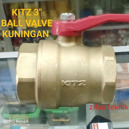 Jual Ball Valve Kuningan 3inc KITZ Original - Jakarta Barat - Zifaa ...