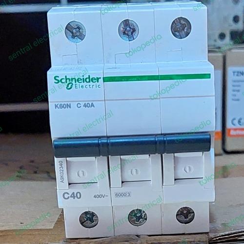 Jual MCB SCHNEIDER 3P 40A K60N 6000KA (SNI) ORIGINAL - Jakarta Pusat ...