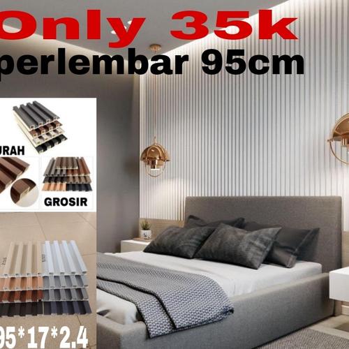 Jual WPC WOOD Panel wall panel dinding kisi-kisi harga murah - WPC 100 ...