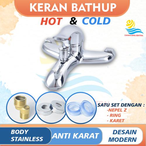 Promo Keran Bathub Kran Panas Dingin Kran Mixer Shower Stainless ...