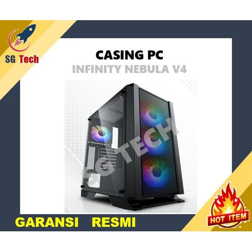 Jual CASING PC Infinity Nebula V4 - Casing Gaming Nebula V4 - NO FAN ...