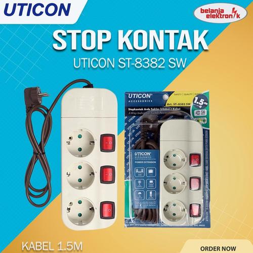 Jual STOP KONTAK 3 LUBANG KABEL 1.5M TERMINAL KONTAK KUNINGAN + SAKLAR - Jakarta Barat ...