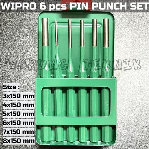 Jual WIPRO 6 PCS OCTAGONAL STEEL CENTER PIN PUNCH SET - BETEL DRIP PIN ...