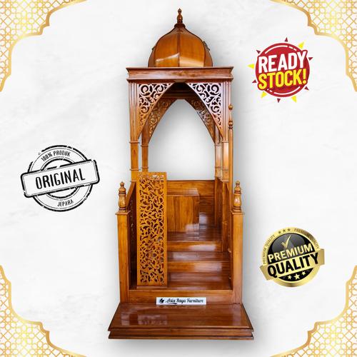 Jual Mimbar Kubah Masjid Jumbo Jati Natural Ukiran Minimalis - Kab ...