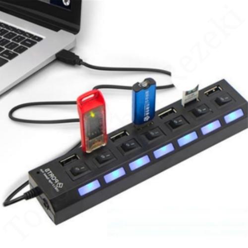Jual USB Port 7 External Tower Saklar Kabel Extend Hub On Off Box ...