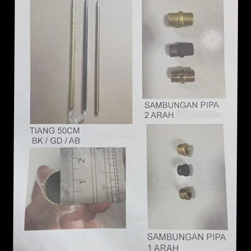 Jual Part Pipa Stik 50cm dan Baut Sambungan - Pipa 50cm Black - Jakarta ...