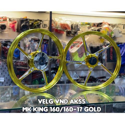 Jual Velg VND Racing AK 55 160/160, 185/160 Ring 17 MX King Gold Black ...