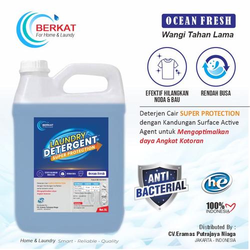 Jual Detergen Cair laundry OCEAN - Berkat - Super Protection Net. 5 ...