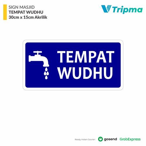 Jual Rambu - Sign Tempat Wudhu 15cm x 30cm Acrylic / Akrilik - Kota ...