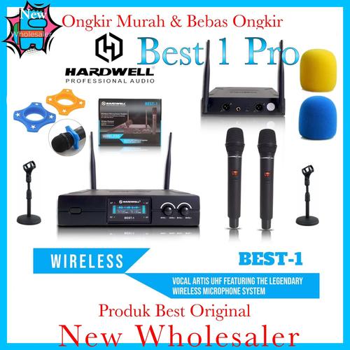 Jual Mic Hardwell Best1 Wireless microphone Dual vokal Best 1 original ...