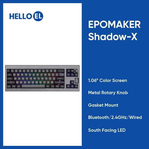 Jual EPOMAKER Shadow-X Shadow X Gasket Mount 3 Mode LED Mechanical ...
