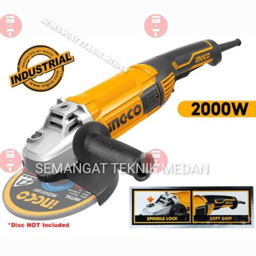 Jual AG200018 GERINDA GRENDA TANGAN ANGLE GRINDER 7" 7 " 2000 WATT ...