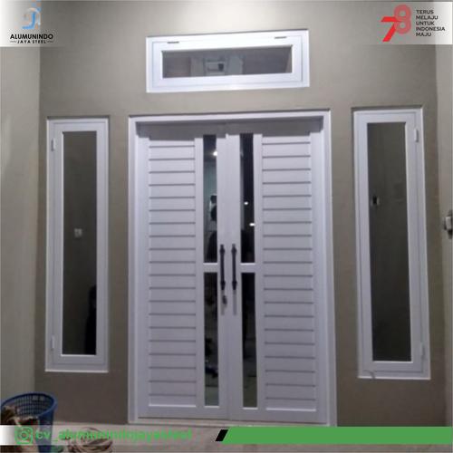 Jual PO Pak Paizal Daun Pintu Alumunium Spanrel Kaca dan Pintu HPL ...