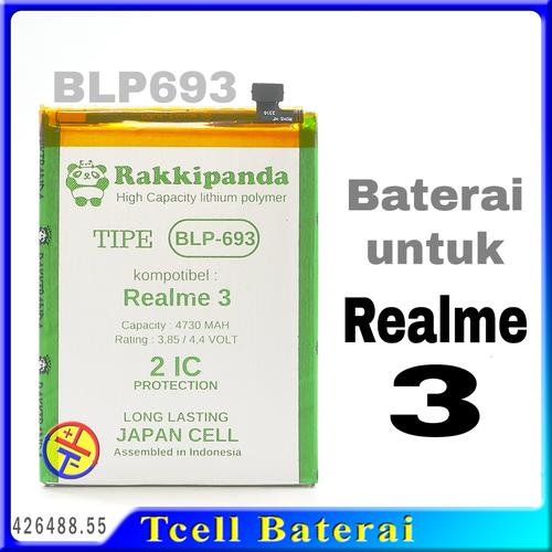 Jual Baterai Realme 3 RMX1825 RMX1821 1821 Rakkipanda BLP693 - Kab ...