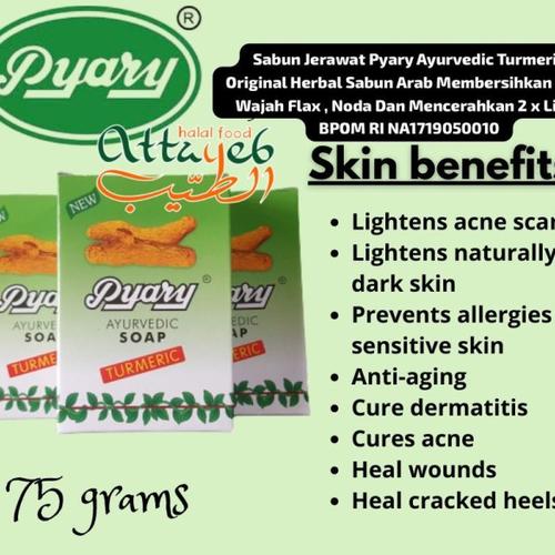 Jual Sabun Arab Pyary Sabun Turmeric Untuk flek noda kulit dan Pemutih ...