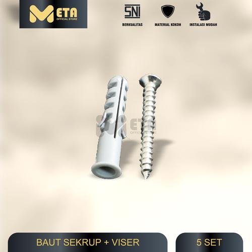 Jual Baut sekrup instalasi plus viser 1 set sekrup viser 3 Cm S6 - Kab ...