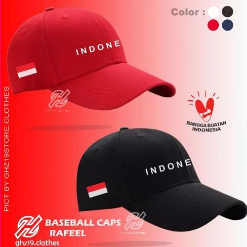 Jual Topi Baseball Logo Bendera Merah Putih Topi HUT RI Topi Timnas ...