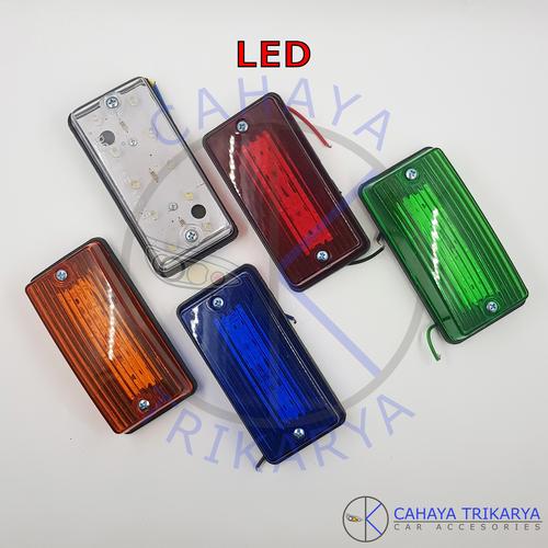 Jual Lampu Samping Fender Bak Truck Bis Kotak Universal Variasi DNY-168 LED - Biru - Kota Malang ...