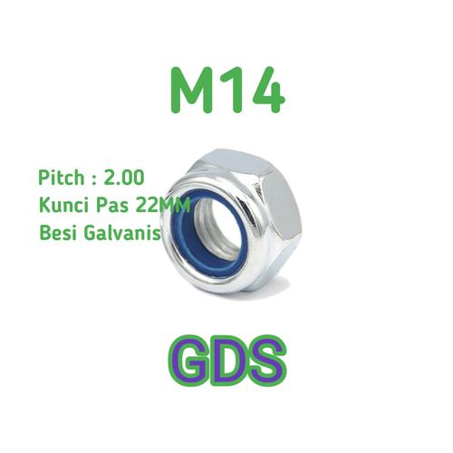 Jual Mur Nylon Galvanis M14 / Lock Nut Galvanis M14 - Kota Tangerang ...