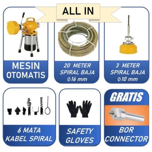Jual Solusi Saluran Mampet Mesin Ridgid Drain Cleaner Pelancar Pipa ...
