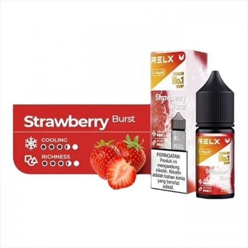 Jual Relx Saltnic Strawberry Burst 30mg 30ml Salt Nic Liquid Vape Pods ...