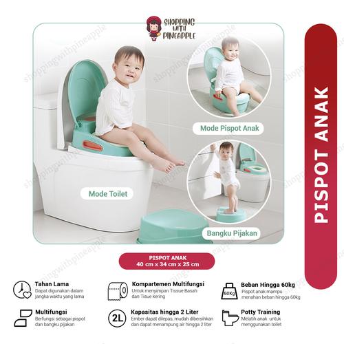 Jual Potty training pispot anak multifungsi potty tempat duduk toilet ...