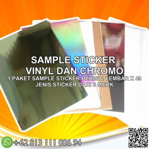 Jual Sticker Vinyl Laser Paket Sample stiker Laser - Jakarta Selatan ...