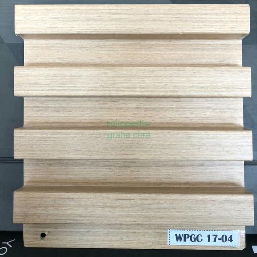 Jual WallPanel WPC Hiasan dinding motif kayu / wood panel kode WPGC 04 ...