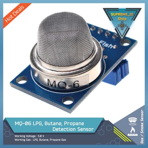 Jual MQ-6 MQ6 Liquified Petroleum LPG LNG Iso-Butane Propane Gas Sensor ...