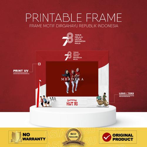 Jual Bingkai/Frame/Figura Printable Spesial Edisi HUT RI - Merah Putih ...