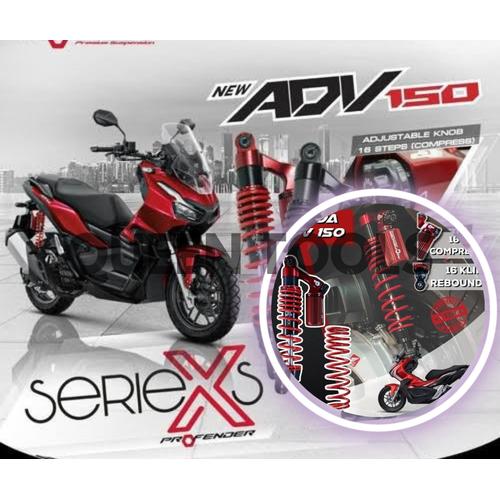 Jual Shockbreaker Profender X Series Honda ADV 150/160 Original - Hitam ...