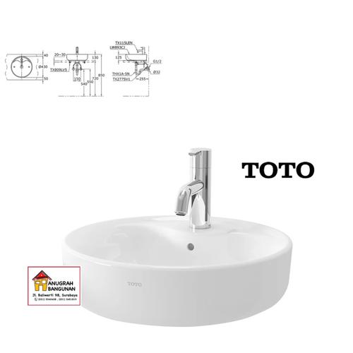 Jual TOTO Wastafel LW893CJ Console - Kmplit kran PD - Kota Surabaya ...