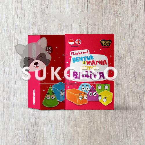 Jual AMAZING Flashcard Bentuk & Warna Balita / Kartu Edukasi Anak ...