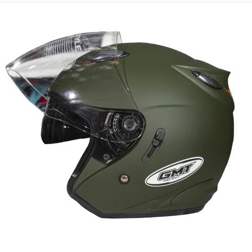 Promo helm centro double visor termurah gmt green army doff - blue ...