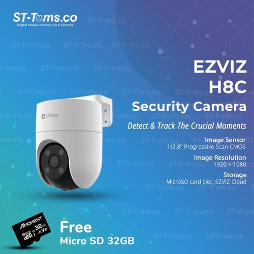 Promo Ezviz H8C Outdoor CCTV Pan & Tilt Wifi IP Camera Auto Tracking ...