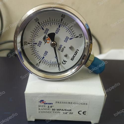 Jual Pressure Gauge Raket SKON 21/2" inch ( 50 Mpa / 500 Bar ) - Jakarta Barat - Sumber Rejeki ...