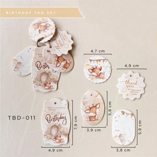 Jual Paket bundle hang tag birthday set hangtag ulang tahun tag ...