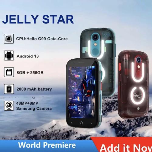 Jual Unihertz Jelly Star 8GB+256GB 2000mAh Layar 3 inch Android 13 LTE NFC - Biru - Jakarta ...