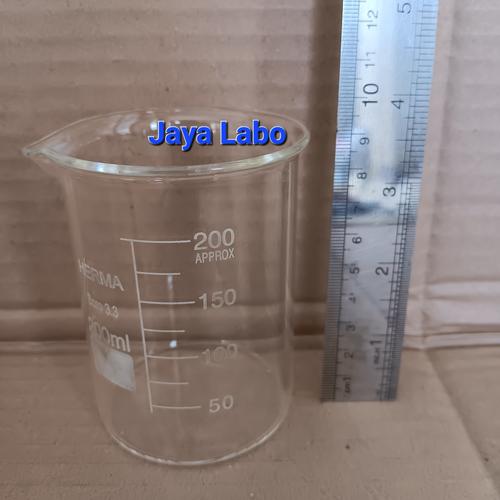 Jual Beaker Glass 200 ml Herma/ Gelas Kimia Laboratorium - Kab ...