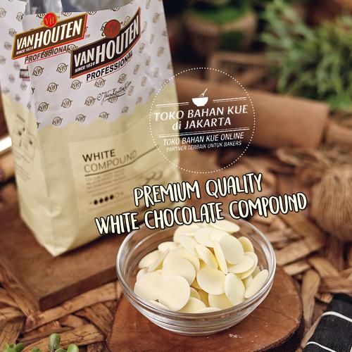 Jual Van Houten White Coin 250gr Chocolate Compound Cokelat Putih Rasa Susu - Jakarta Barat ...